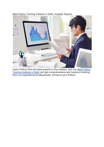 Best Python Training Institute in Delhi- Analytic Square