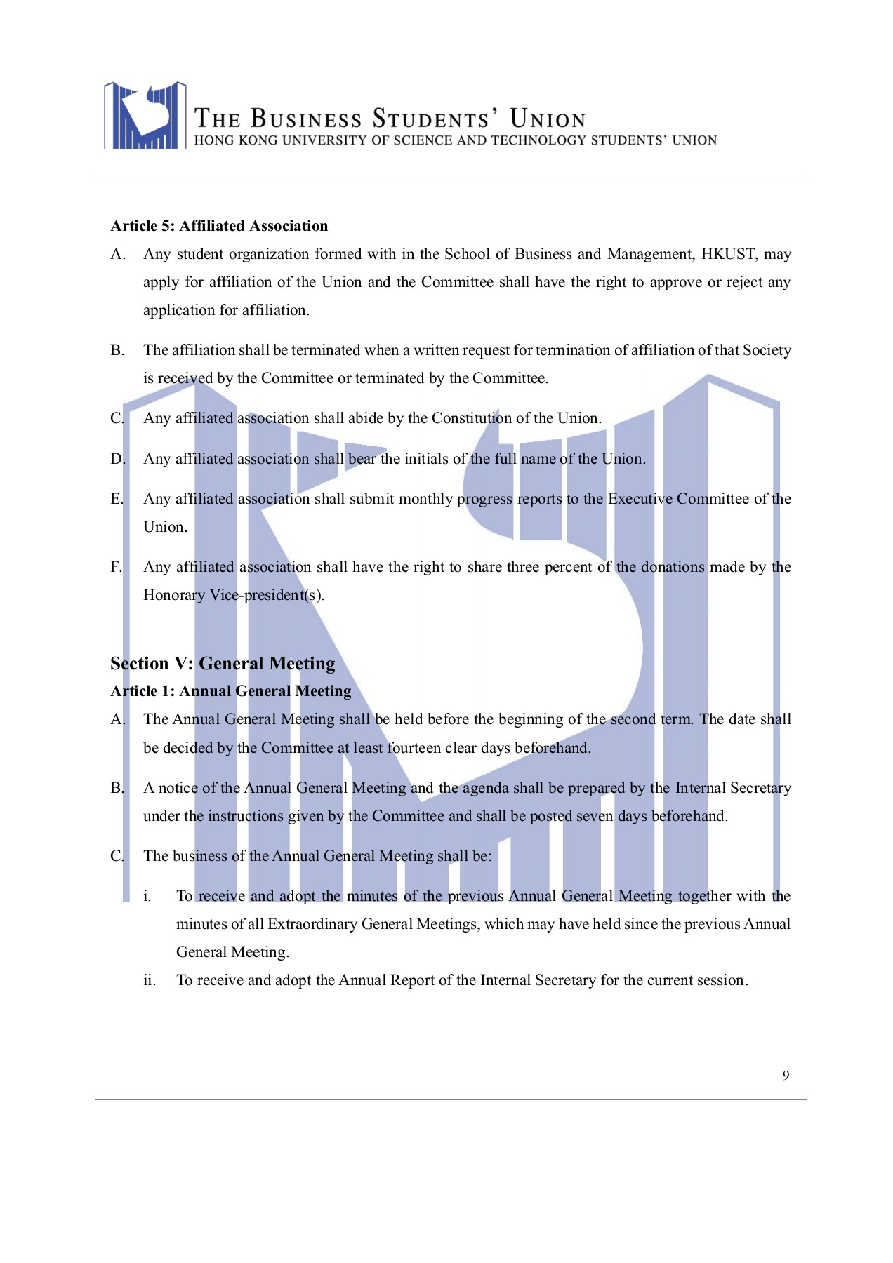 BSU Constitution - hkust.bsu - Page 9 | Flip PDF Online | PubHTML5