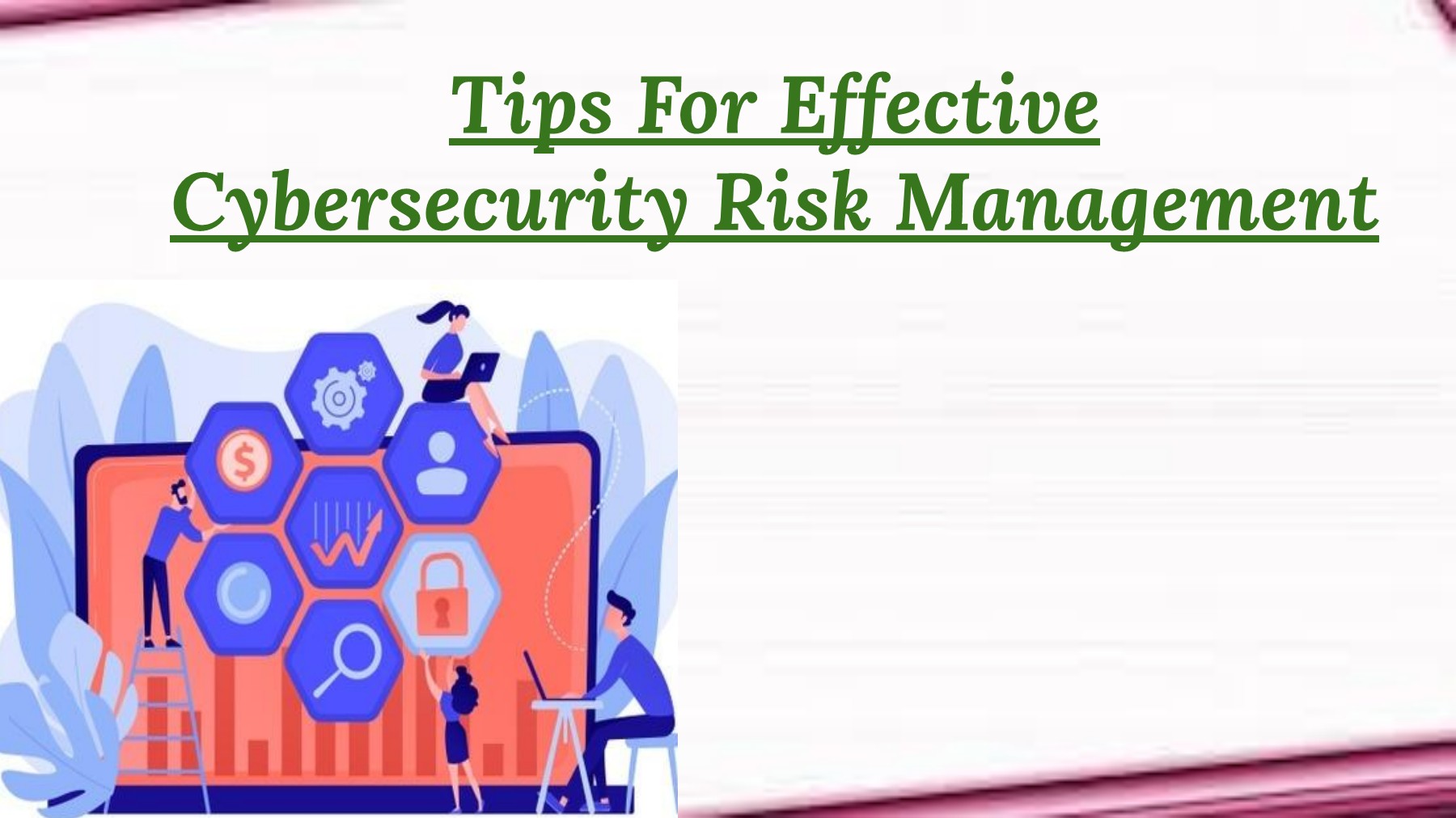 Tips For Effective Cybersecurity Risk Management - fathimashahas12 ...