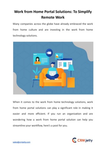 Work from Home Portal Solutions_ To Simplify Remote Work