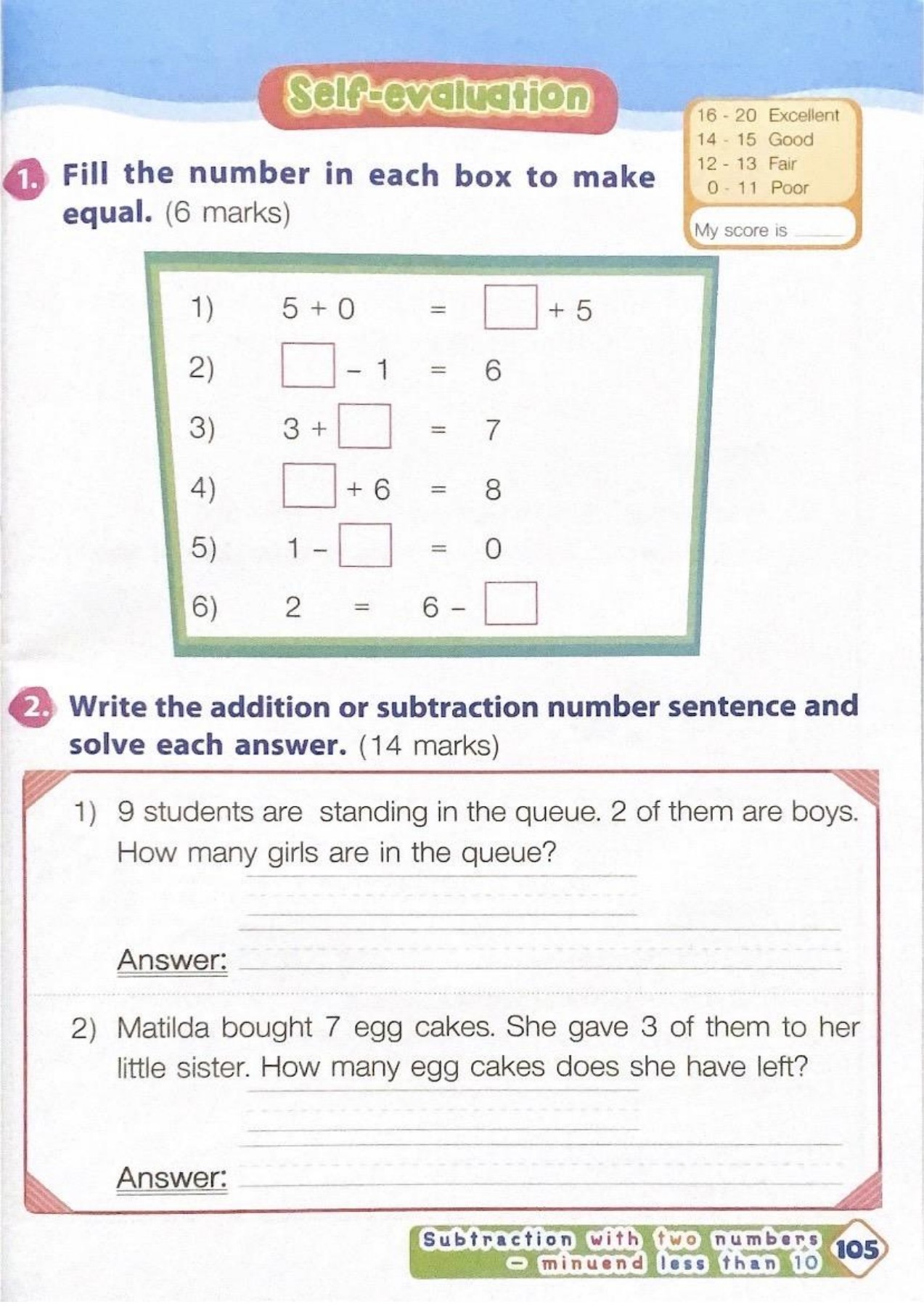Math in action Primary 1A - Private Library - Page 105 | Flip PDF Online | PubHTML5