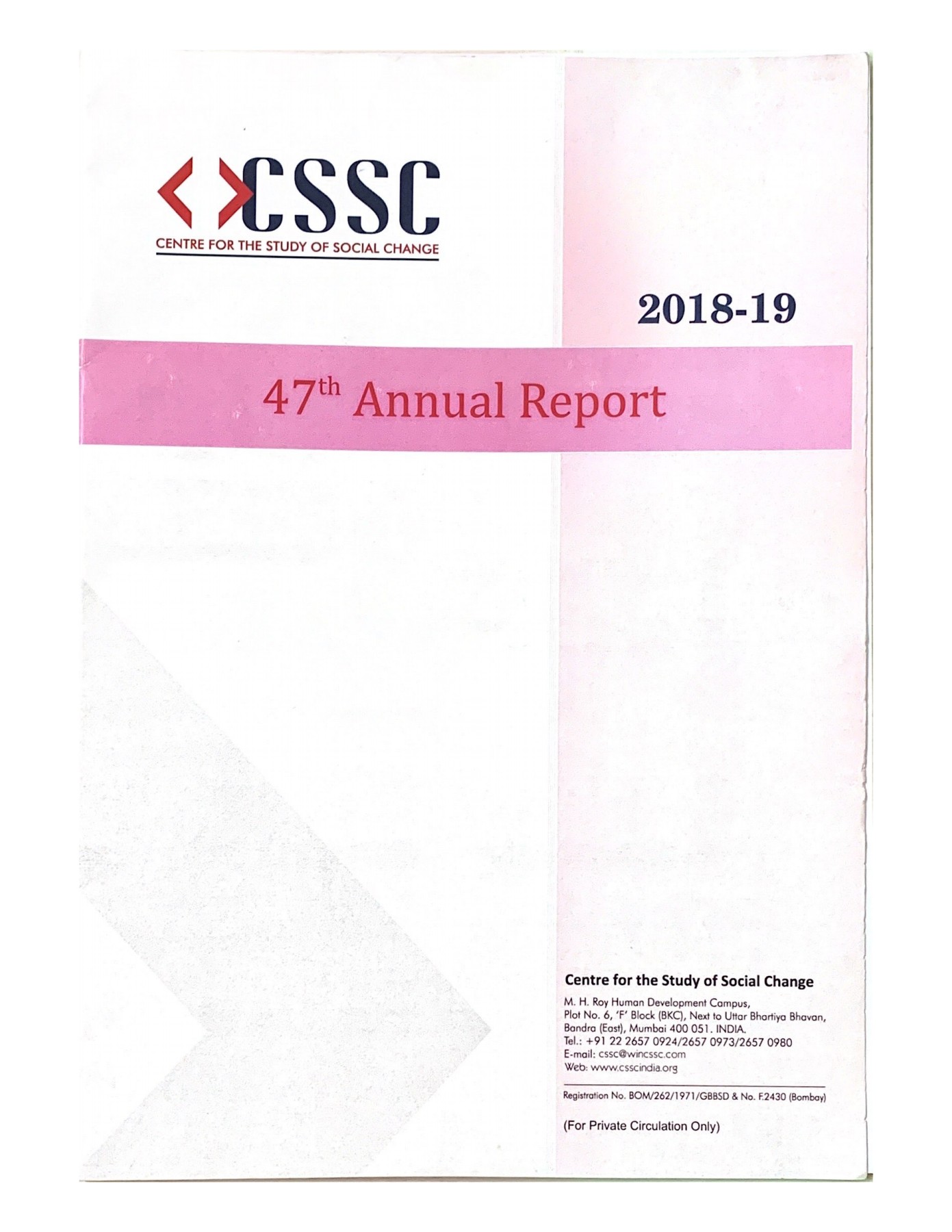 Annual Report 2018-19 - CSSC India - Page | Flip PDF Online | PubHTML5