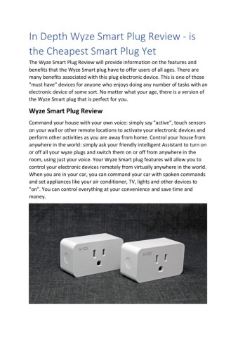 In Depth Wyze Smart Plug Review - is the Cheapest Smart Plug Yet