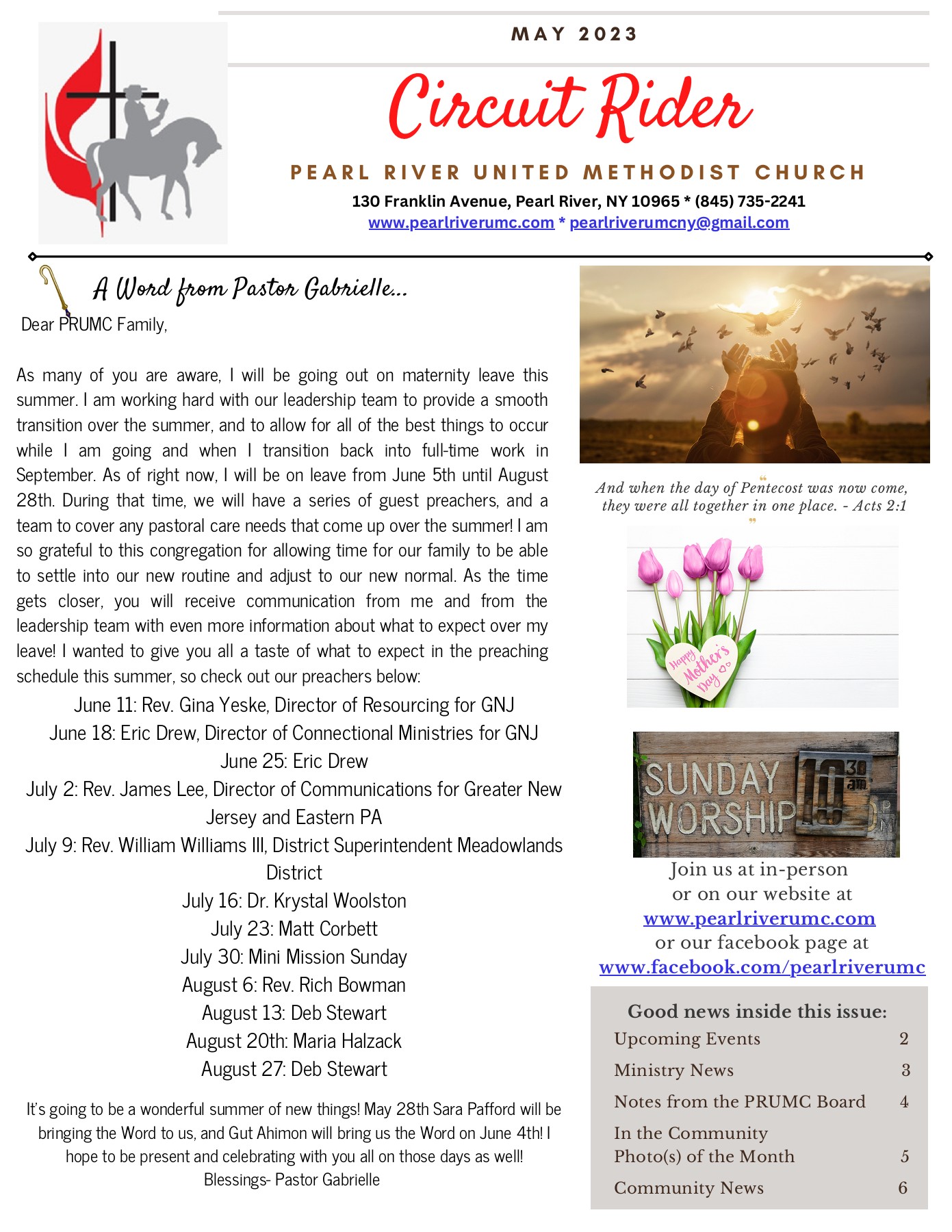 Circuit Rider - May 2023 - Pearl River UMC - Page 1 - 8 | Flip PDF ...