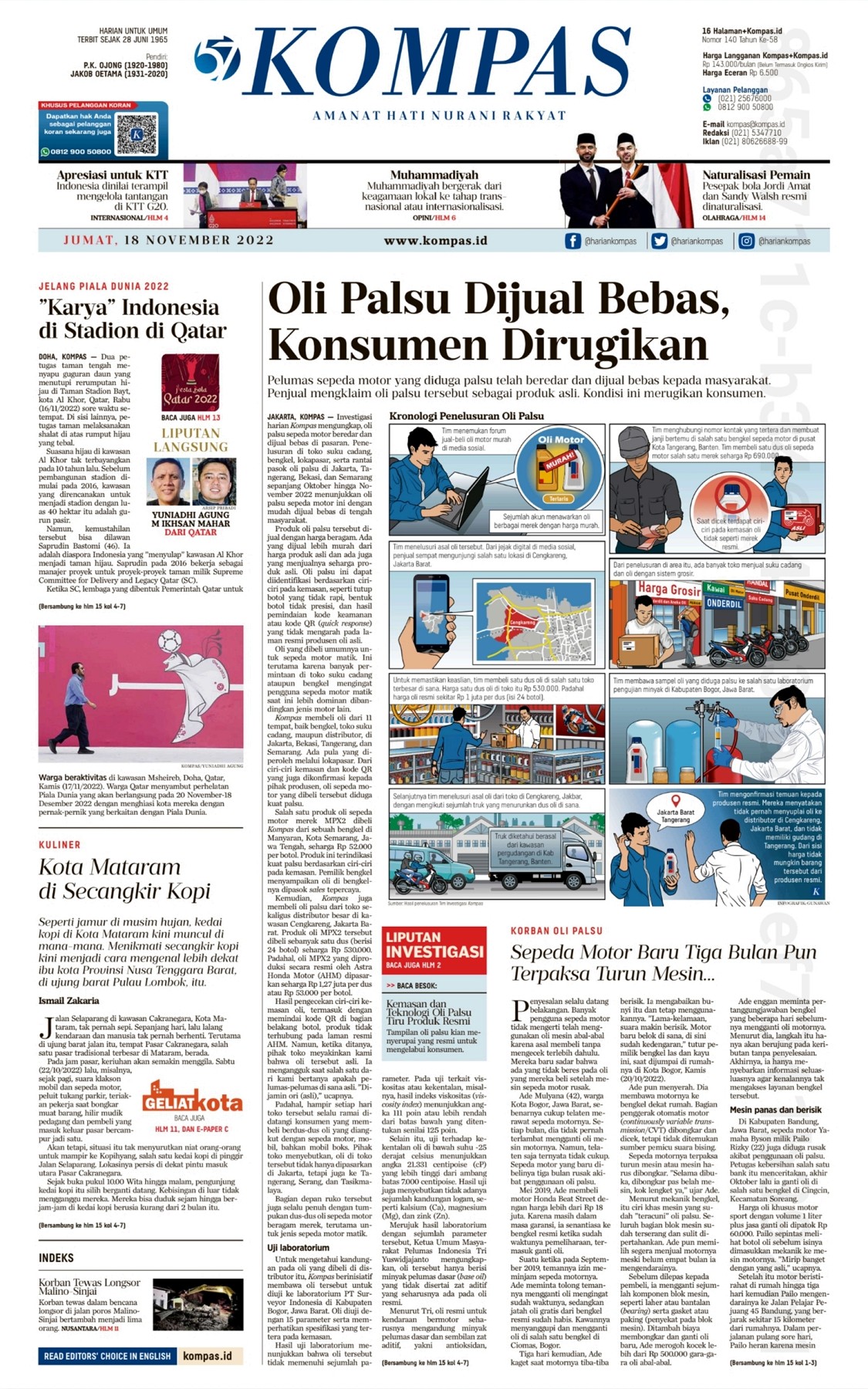 Kompas 18 November 2022 - UMG - Halaman 1 - 20 | PDF Online | PubHTML5