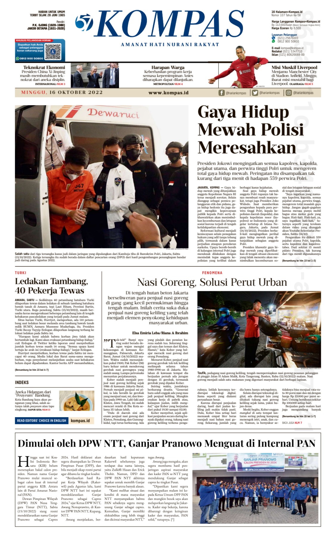 Kompas 16 Oktober 2022 - UMG - Page 1 - 20 | Flip PDF Online | PubHTML5