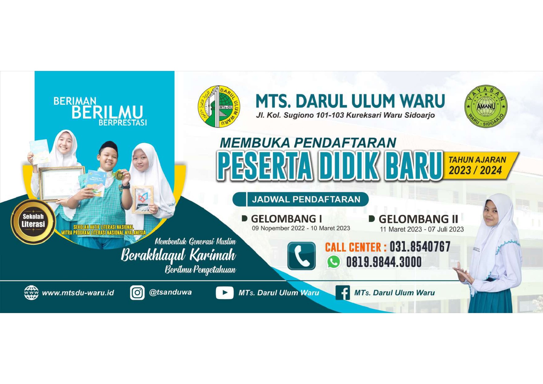 PPDB MTs. Darul Ulum 2023-2024 - halimhaviedz - Halaman 1 - 11 | PDF Online | PubHTML5