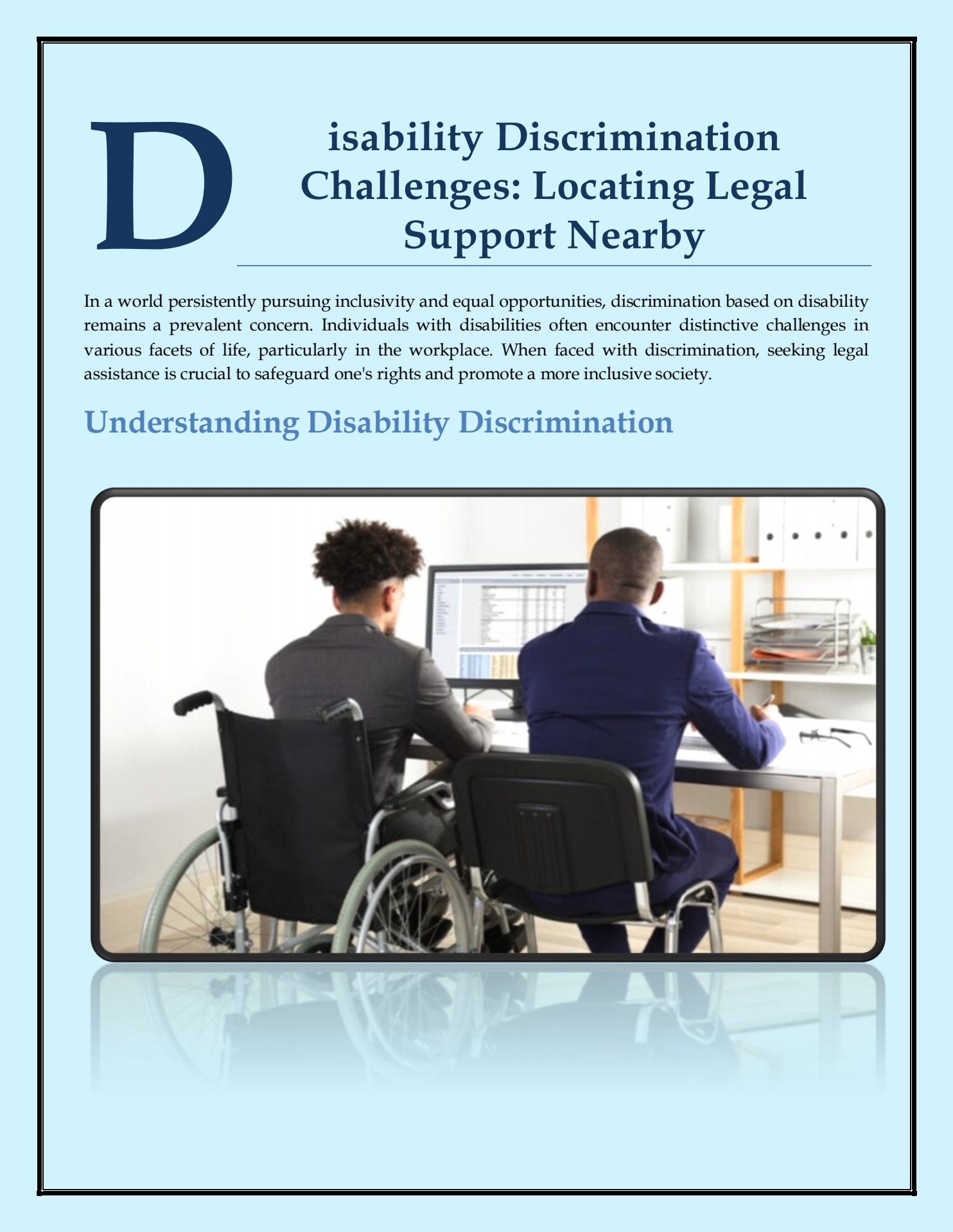 Disability Discrimination Challenges Locating Legal Support Nearby ...