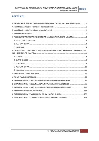 Teknik Sampling Makanan - Trisfa Augia - Halaman 2 | PDF Online | PubHTML5