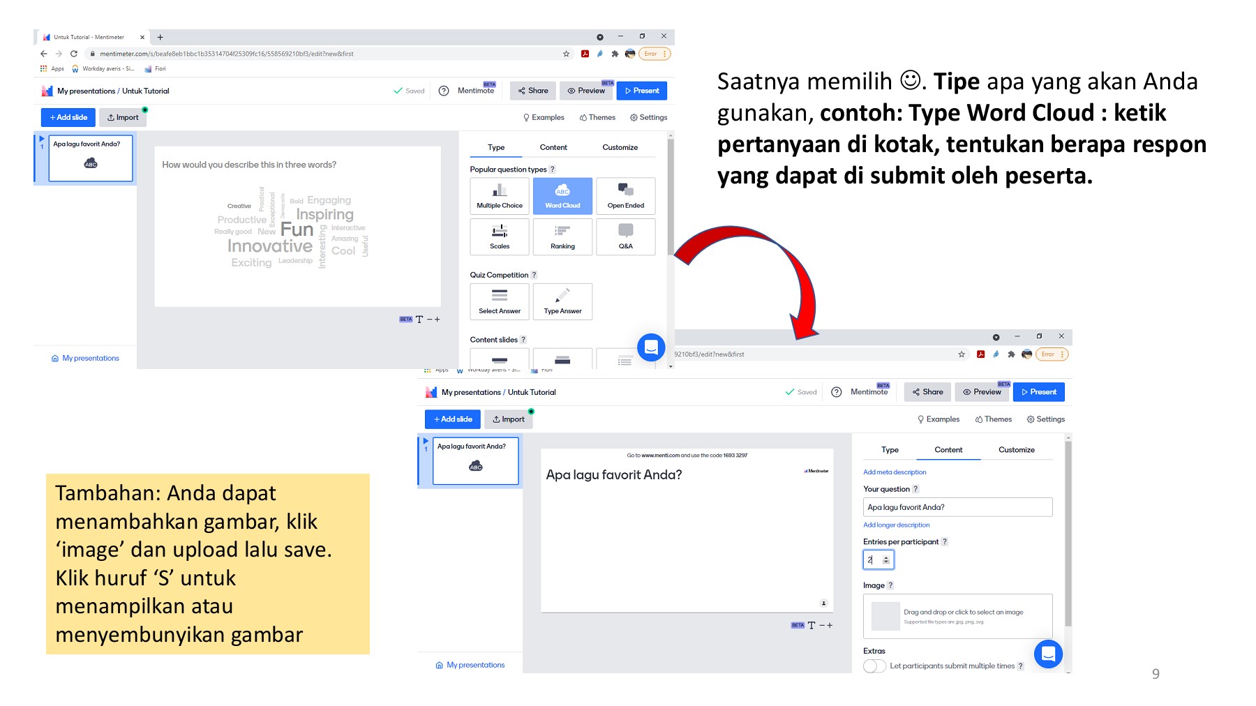 Tutorial Aplikasi Mentimeter - rinasinaga07 - Halaman 9 | PDF Online | PubHTML5