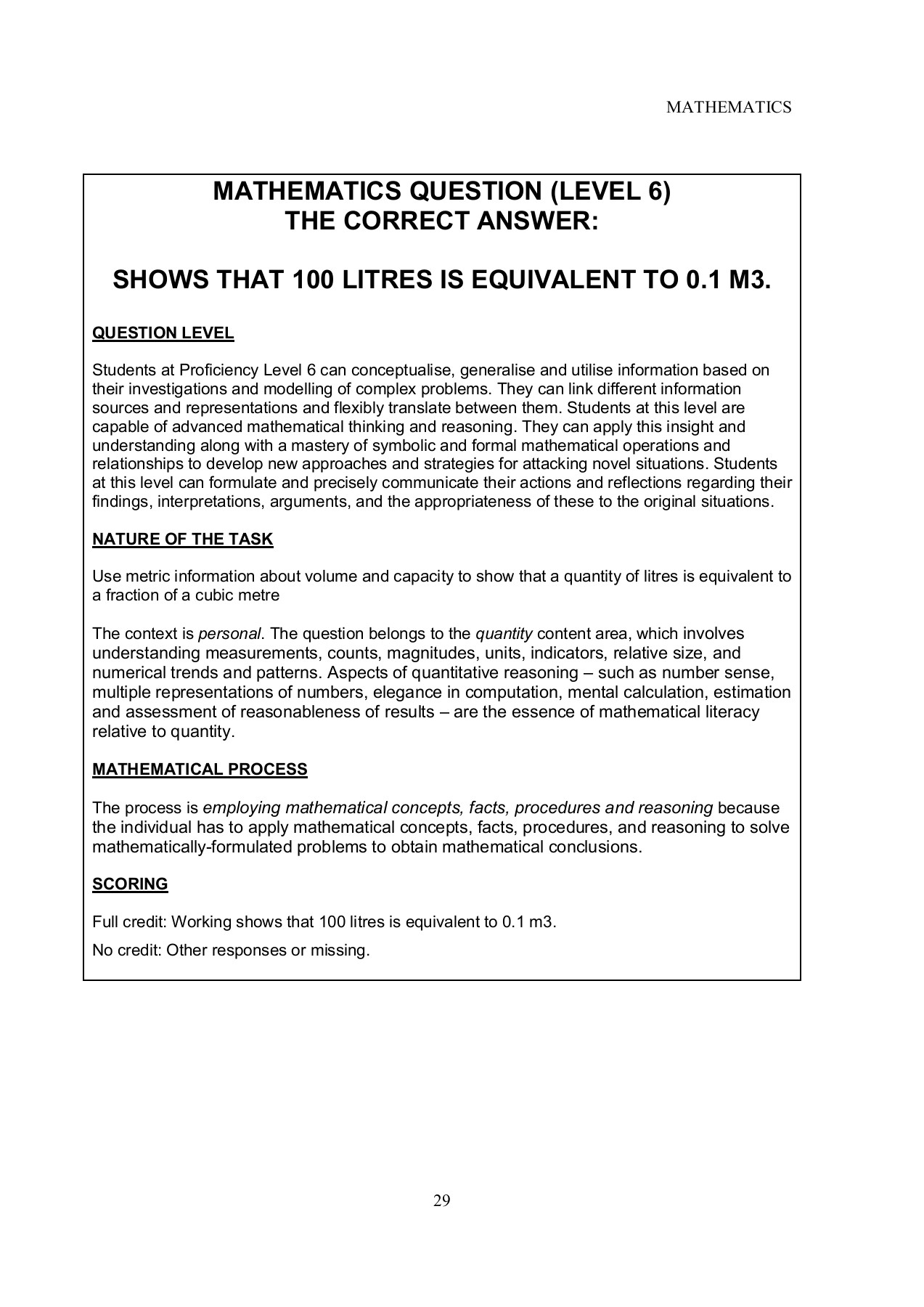 PISA for Schools sample test items - rinasinaga07 - Page 29 | Flip PDF ...