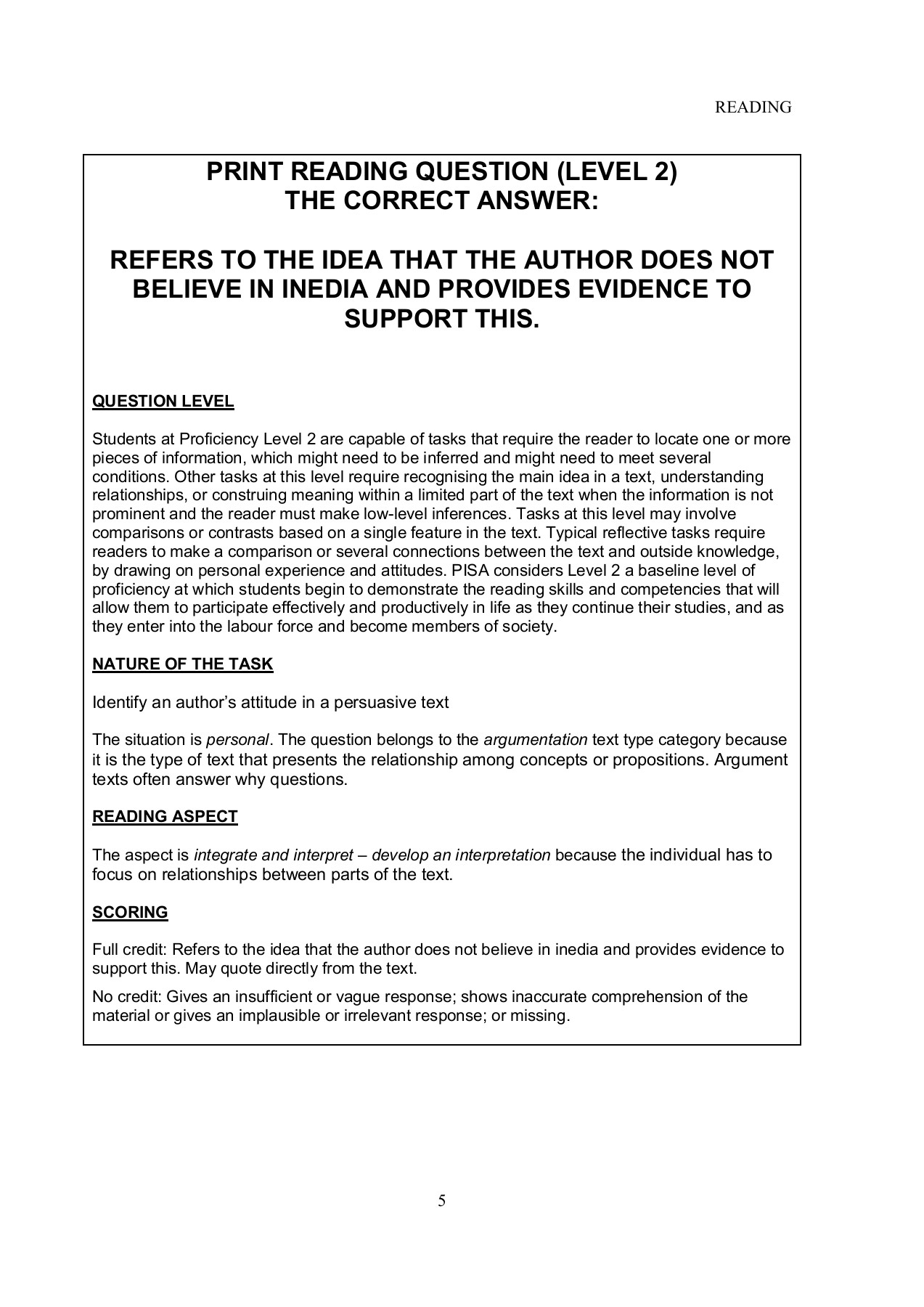 PISA for Schools sample test items - rinasinaga07 - Page 5 | Flip PDF ...