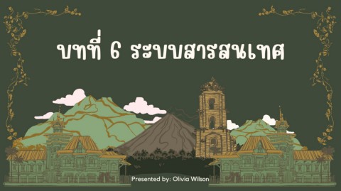 บทที่ 6 ระบบสารสนเทศ