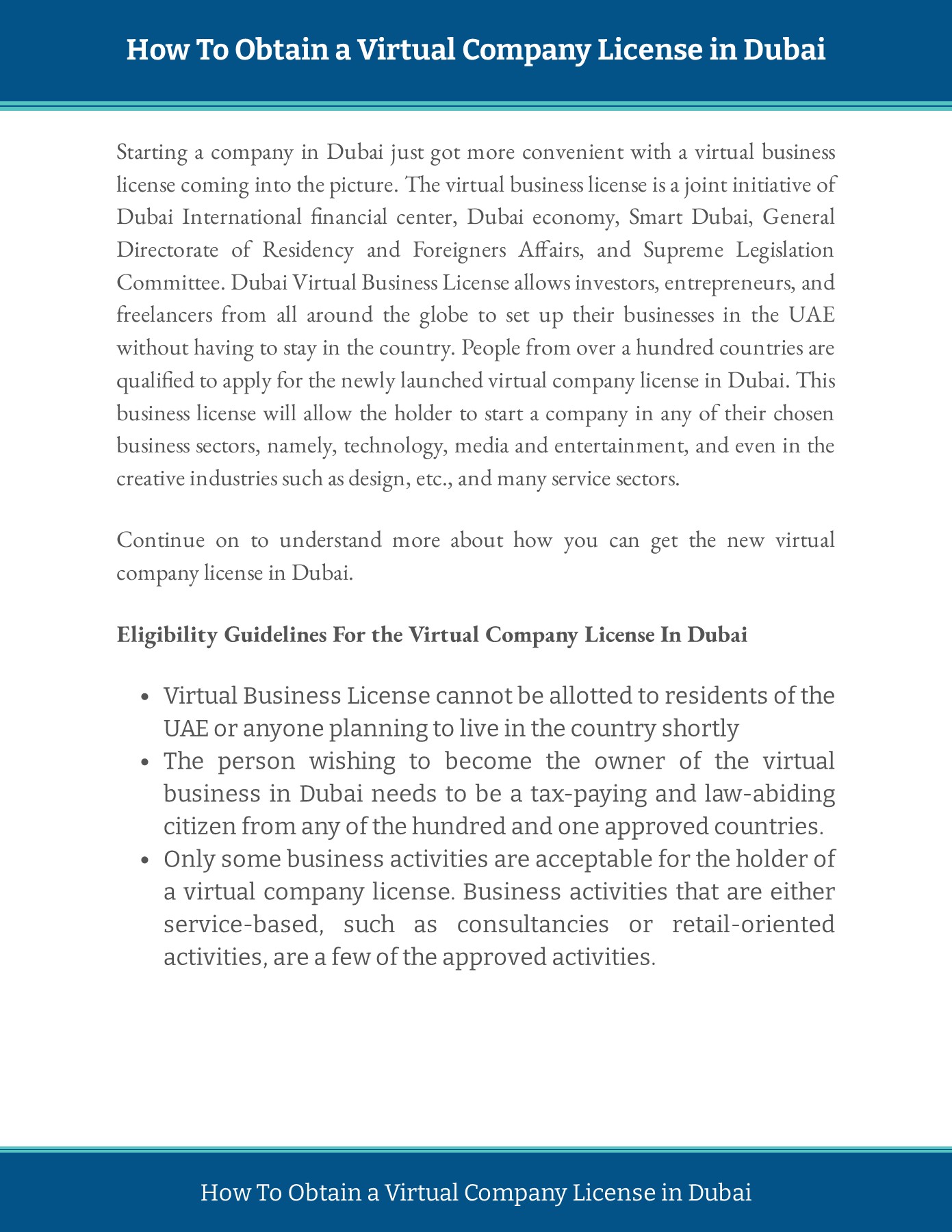 How To Obtain a Virtual Company License in Dubai - KWS Middle East ...