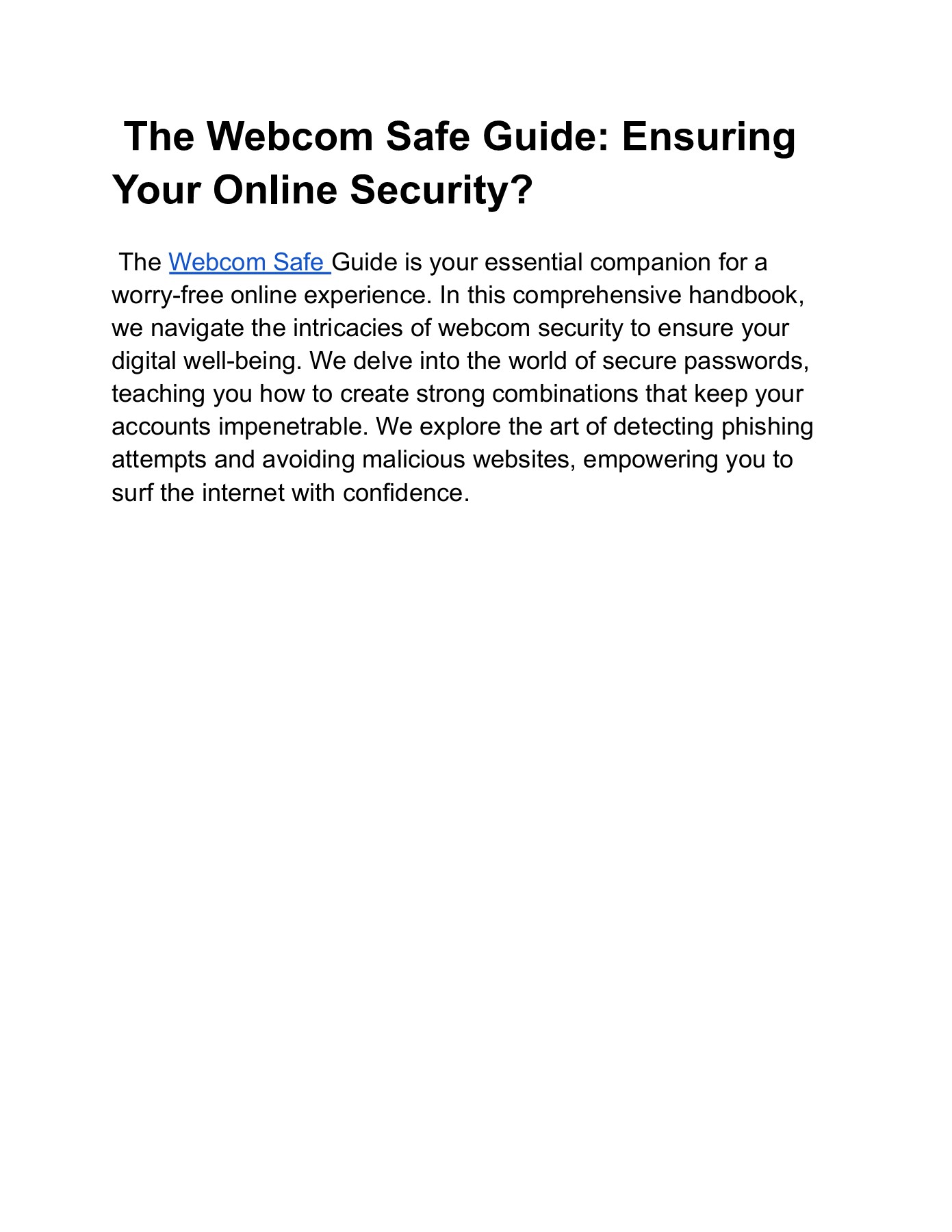 Webcom safe 8 jun - Denise plum - Page 1 | Flip PDF Online | PubHTML5
