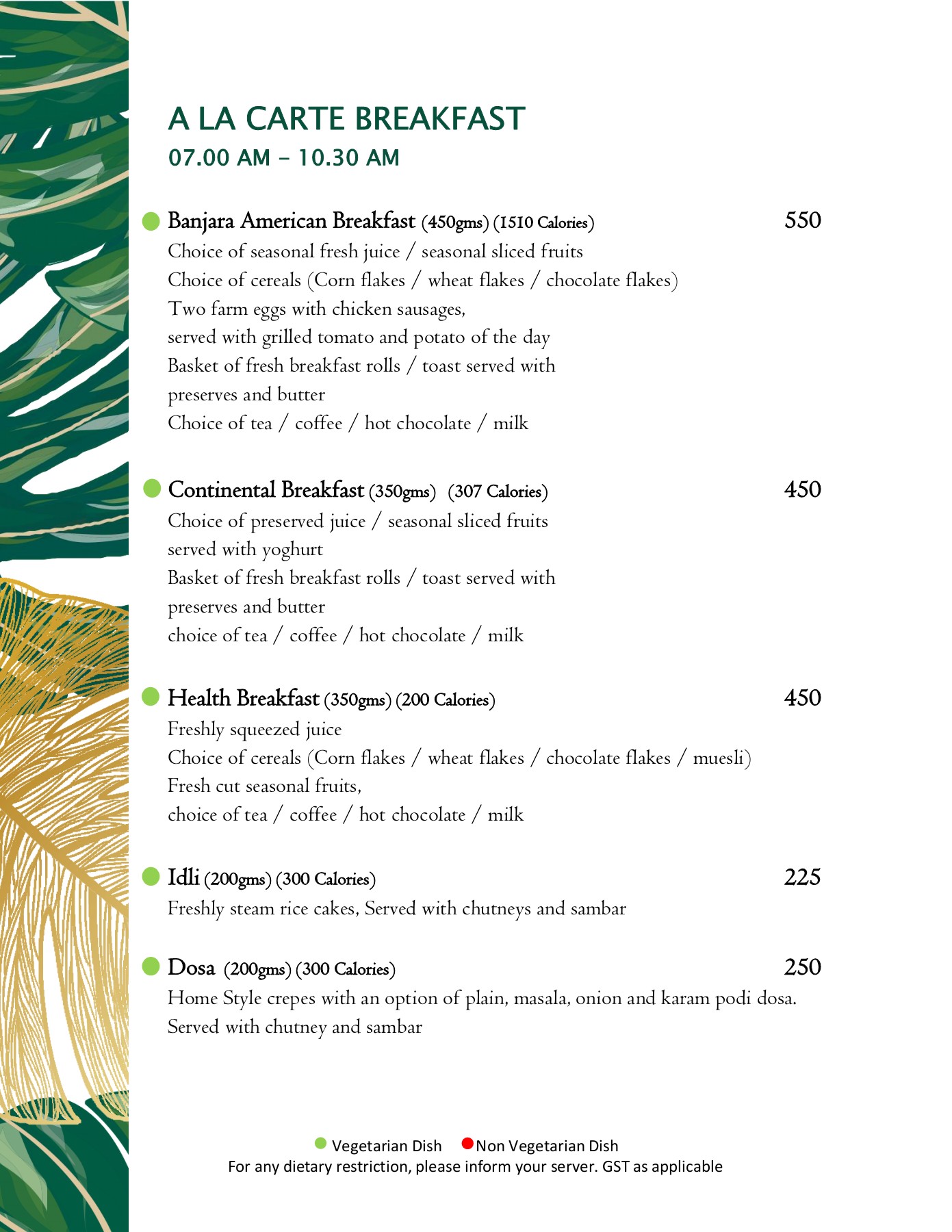 BANJARA ALA CART MENU - Vijay Kumar - Page 1 - 14 | Flip PDF Online ...