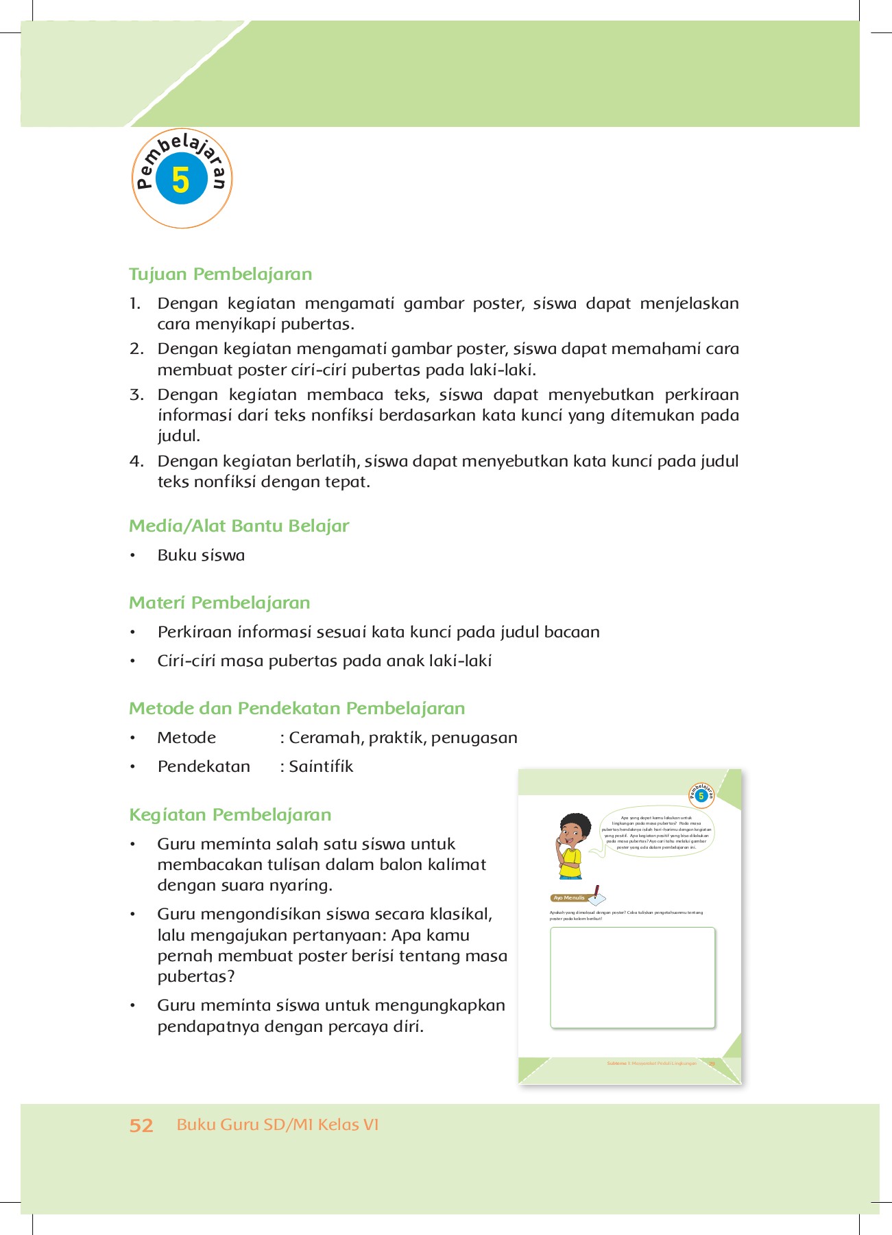 Buku Guru Kelas 6 Tema 6 ( datadikdasmen.com ) - ERNA PURNAMAWATI - Muka Surat 60 | Membalik PDF ...