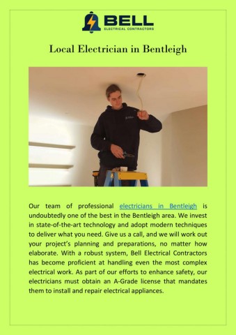 Local Electrician in Bentleigh