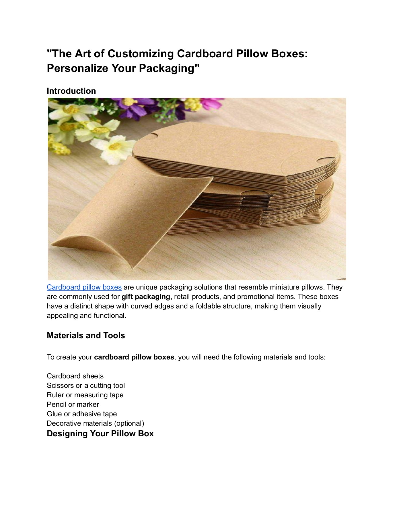 cardboard pillow boxes - online printing factory - Page 1 - 4 | Flip ...