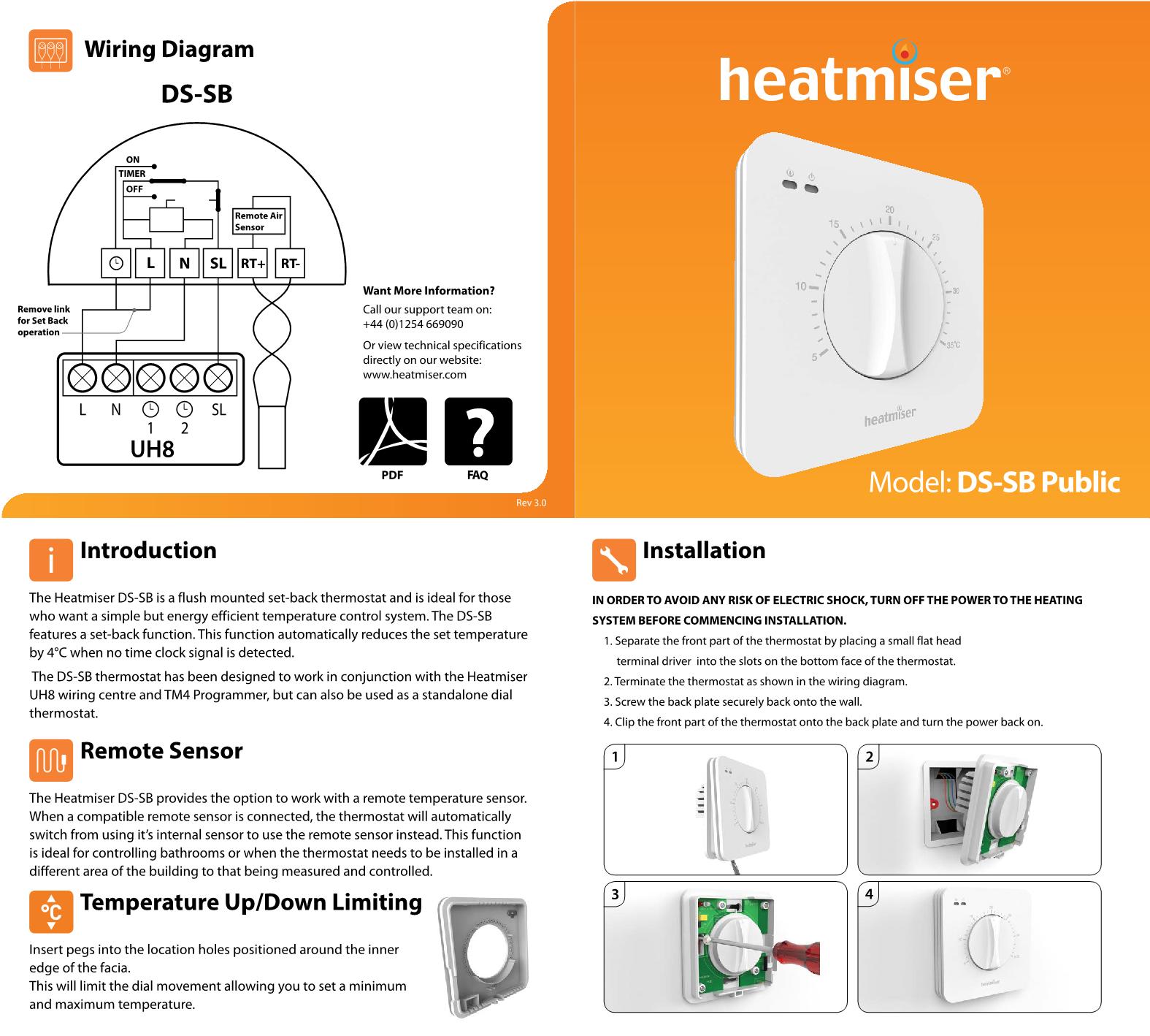 Heatmiser DS-SB Public Instruction Manual - dw - Page 1 - 2 | Flip PDF Online | PubHTML5
