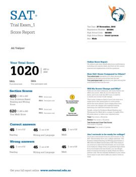 SAT score sample - maxileft - Page 1 - 1 | Flip PDF Online | PubHTML5