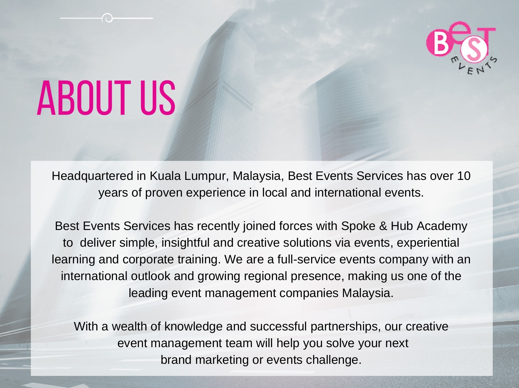 BEST EVENTS Company Profile 2016 - info - Page 2 | Flip PDF Online ...