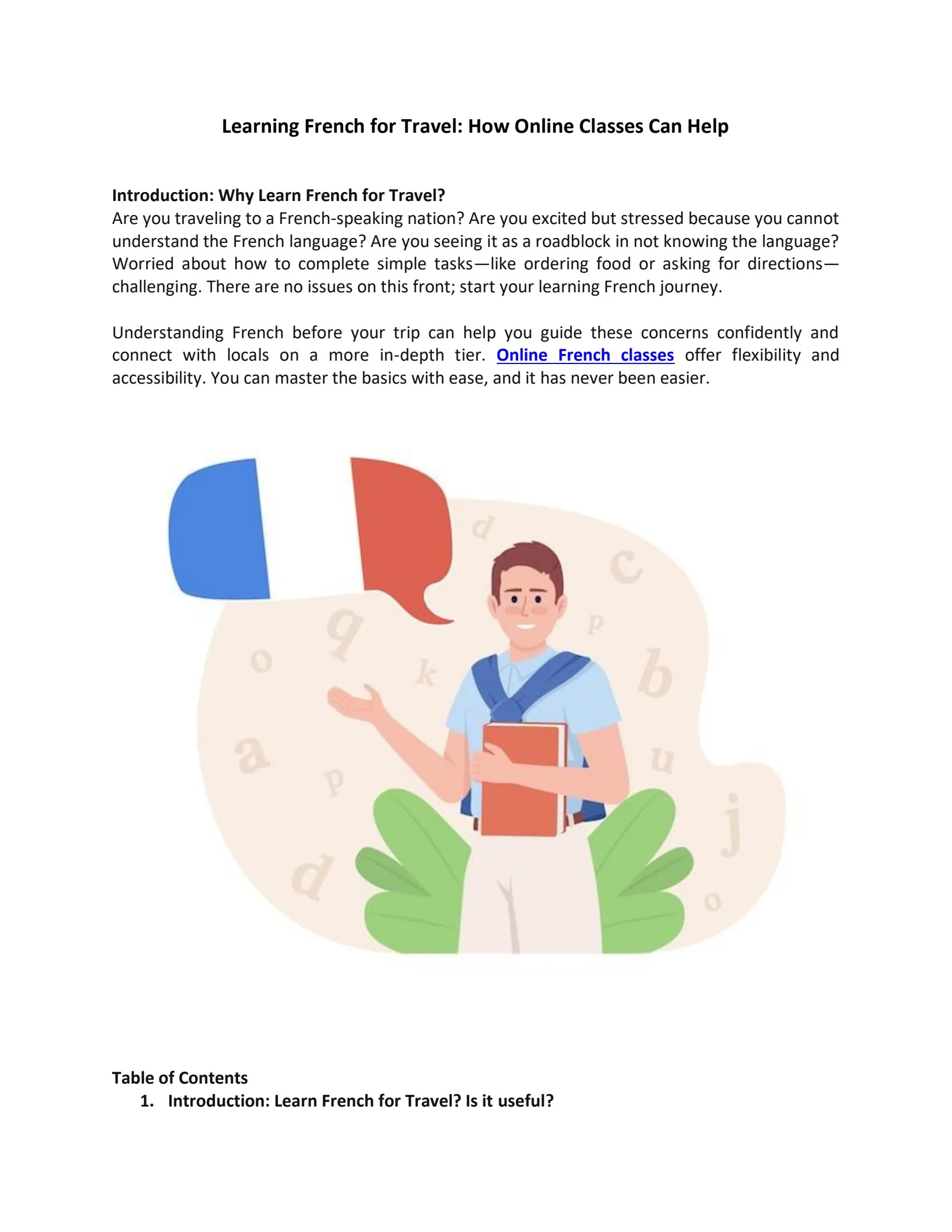 Learning French for Travel_How Online Classes Can Help_ - Elite French ...