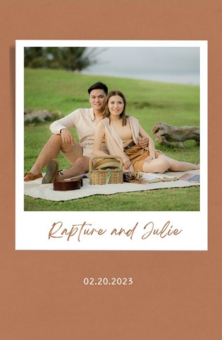 Rapture & Julie's Wedding Invitation