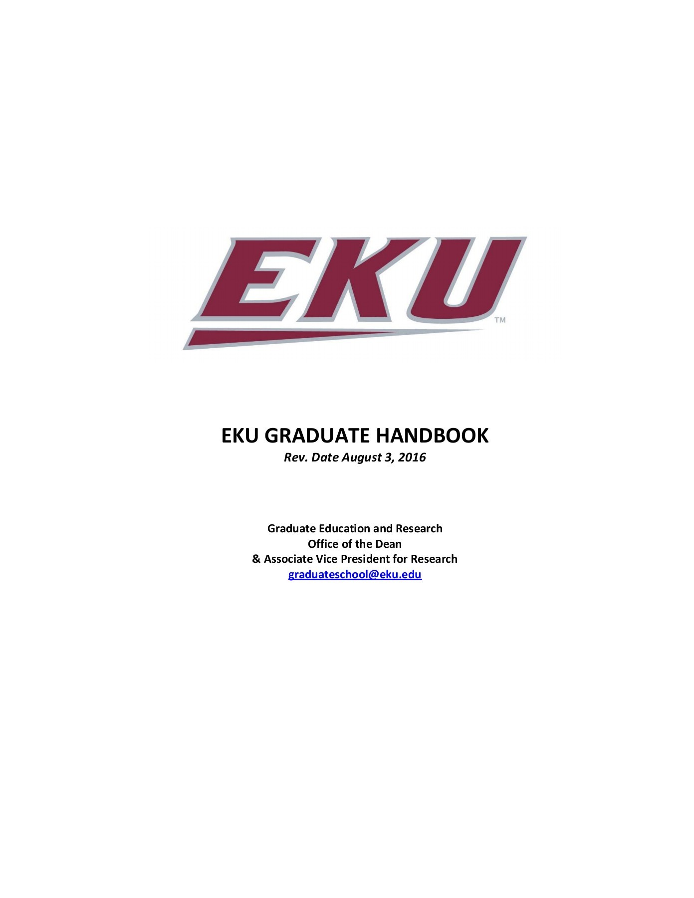 EKU Graduate Handbook_2016-08-03 - banu022 - Page 1 - 29 | Flip PDF ...