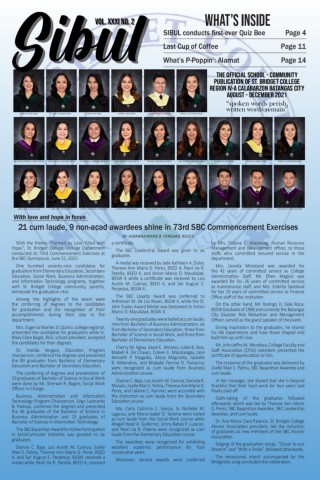 SIBUL Vol. XXXI No. 2 - Sibul - Page 1 - 20 | Flip PDF Online | PubHTML5
