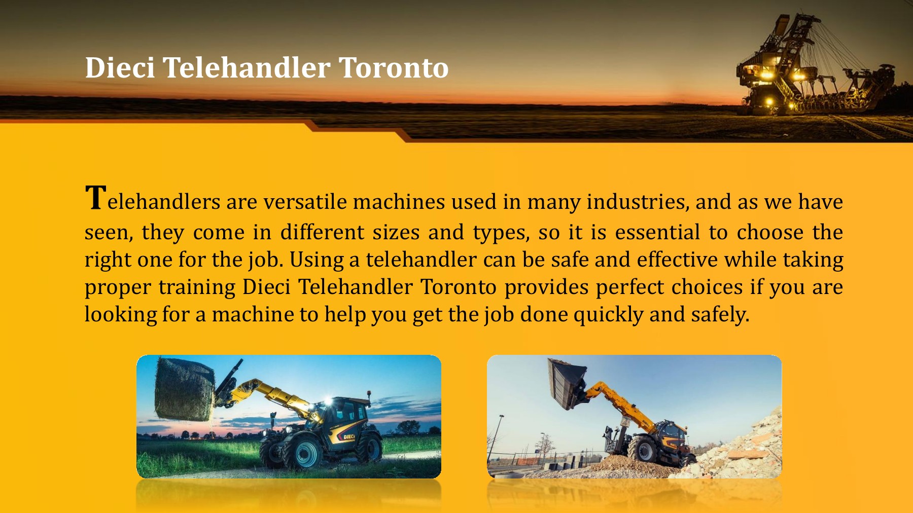 A Deep Understanding of Telehandlers - torcanliftequipment01 - Page 2 ...