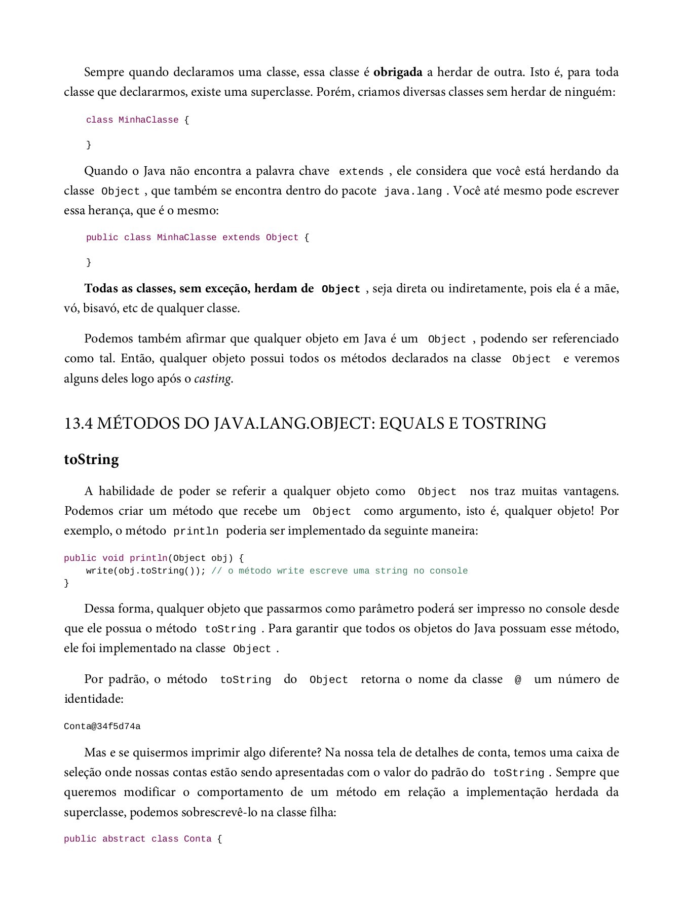 caelum-java-objetos-fj11 - Claudivan - Página 196 | PDF Online | PubHTML5