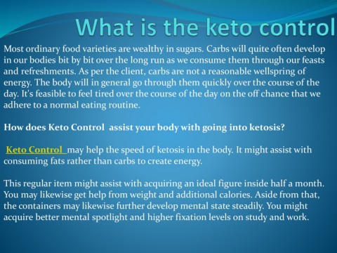 What is the keto control - Keto Control - Page 1 - 5 | Flip PDF Online | PubHTML5