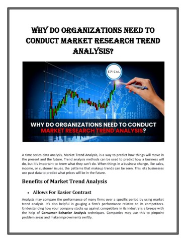 Why Do Organizations Need To Conduct Market Research Trend Analysis