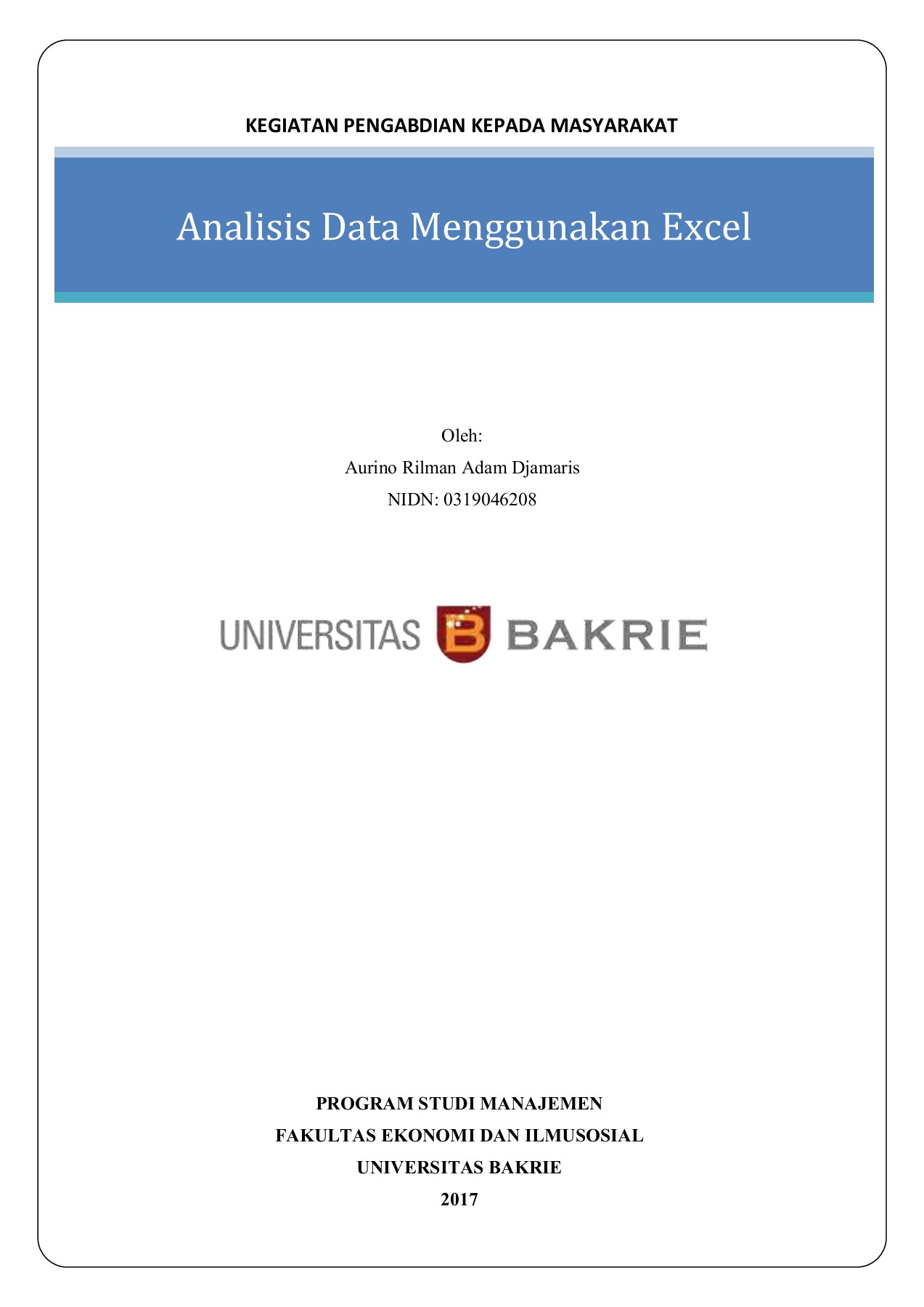 11. ANALISIS DATA MENGGUNAKAN EXCEL-compressed - atsalfattan - Halaman 1 - 141 | PDF Online ...