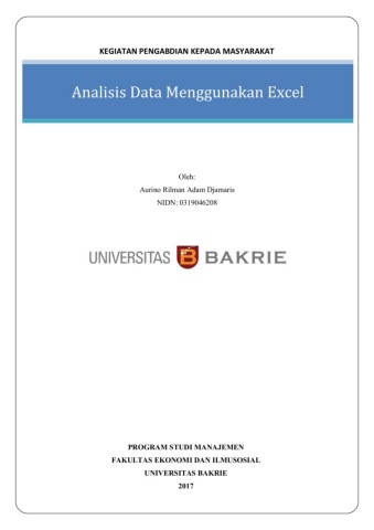 11. ANALISIS DATA MENGGUNAKAN EXCEL-compressed - atsalfattan - Halaman 129 | PDF Online | PubHTML5