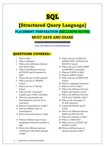 sql - atsalfattan - Page 1 - 53 | Flip PDF Online | PubHTML5