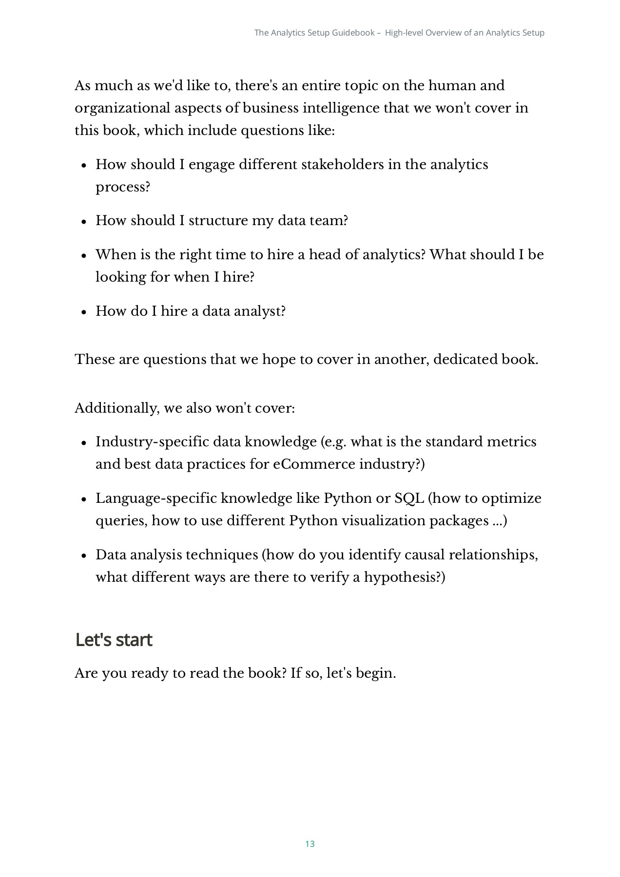 The Analytics Setup Guidebook - atsalfattan - Page 13 | Flip PDF Online | PubHTML5