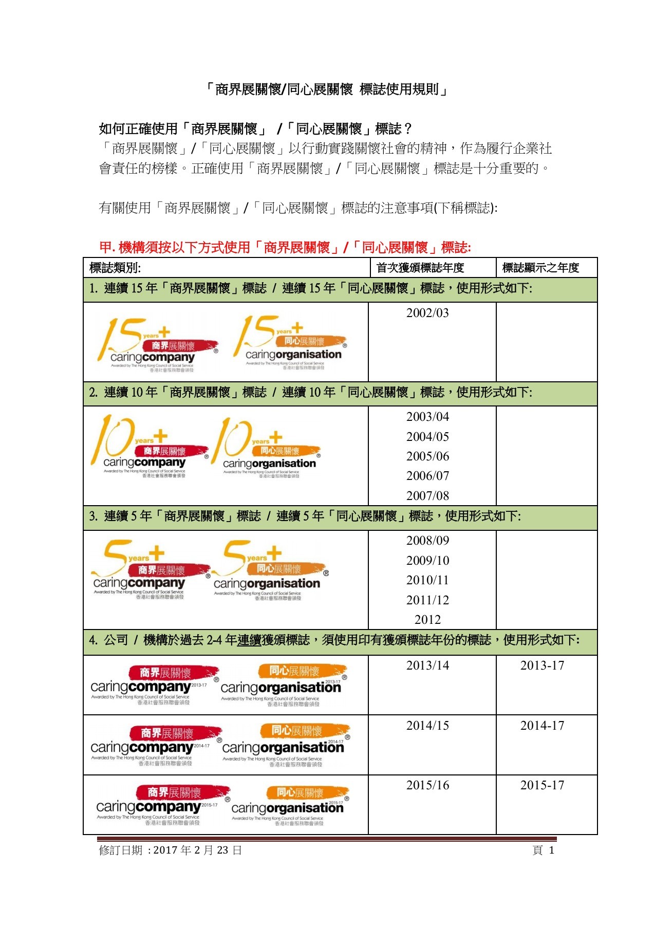 1617_guidelines_chi - junipman - 頁 1 - 8 | 在線翻頁PDF | PubHTML5