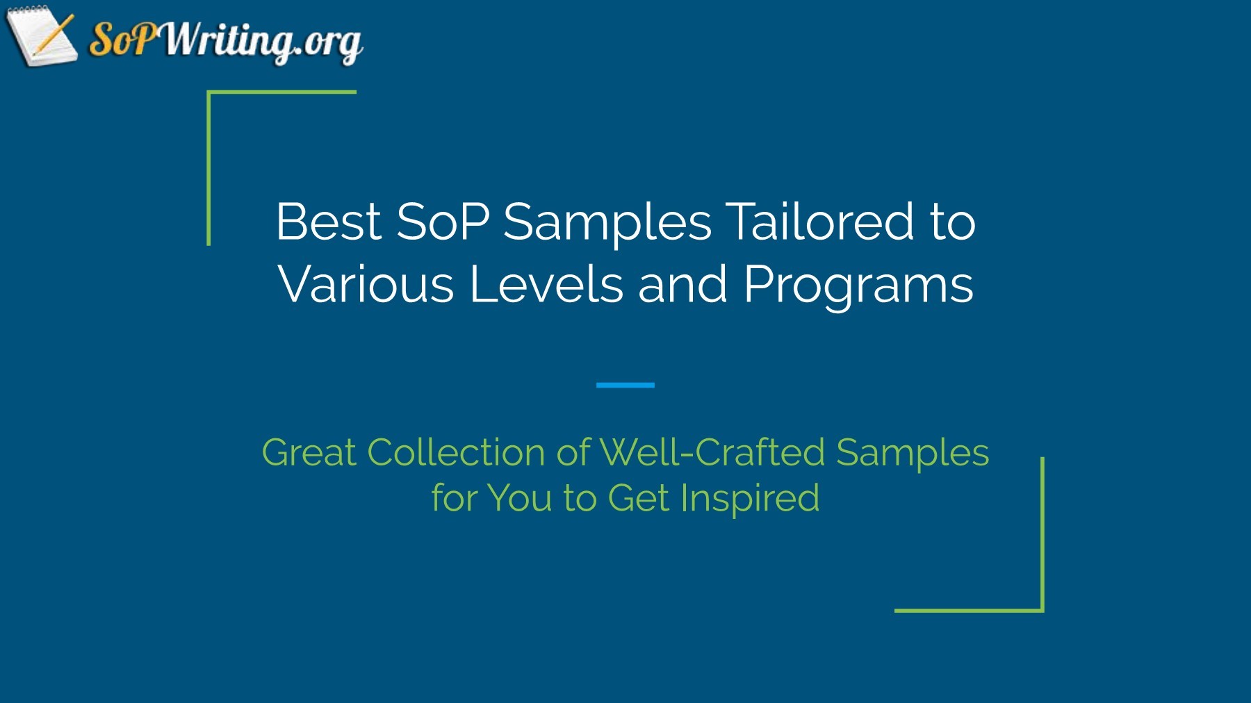 Best SoP Samples Tailored to Various Levels and Programs - SoP Writing ...