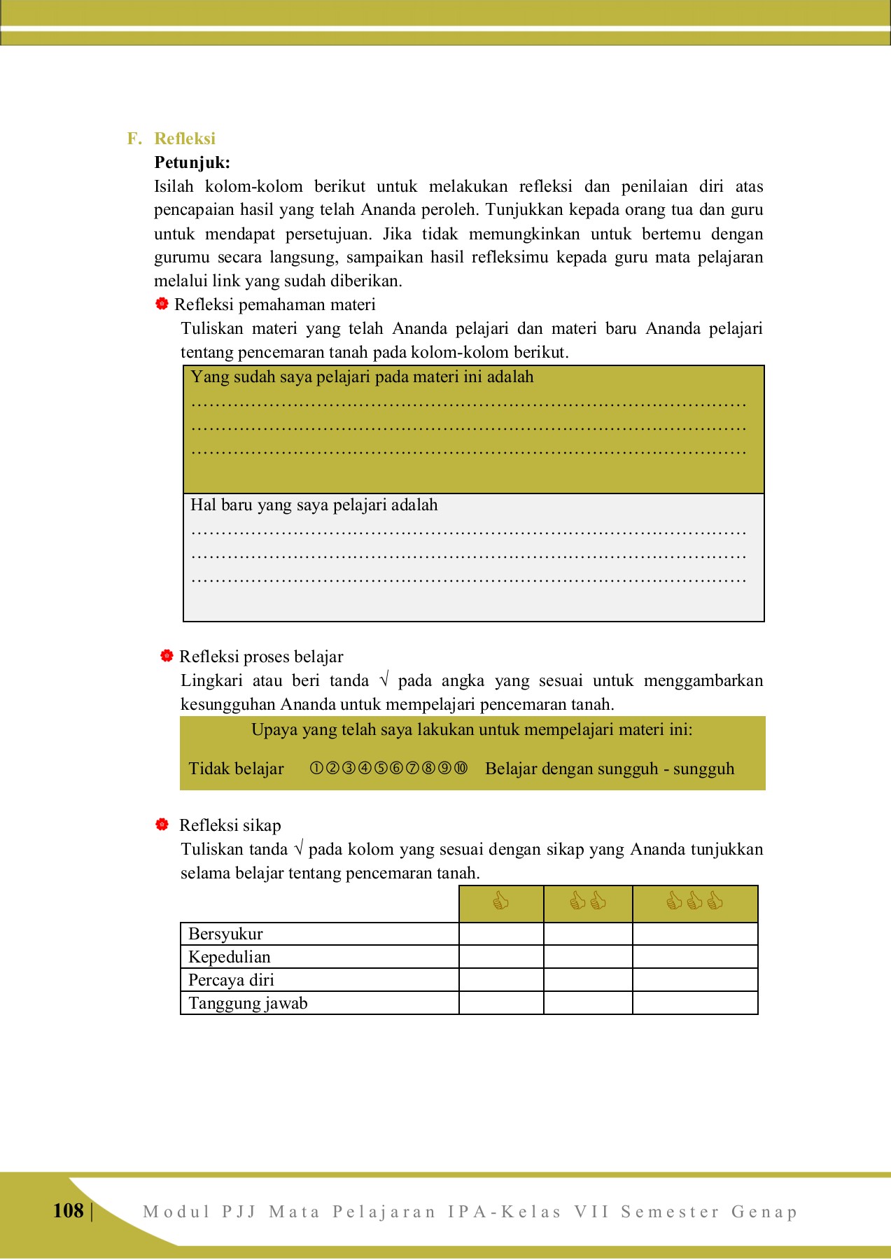 IPA Kelas VII - anifatulsmpmuhcpr - Page 121 | Flip PDF Online | PubHTML5