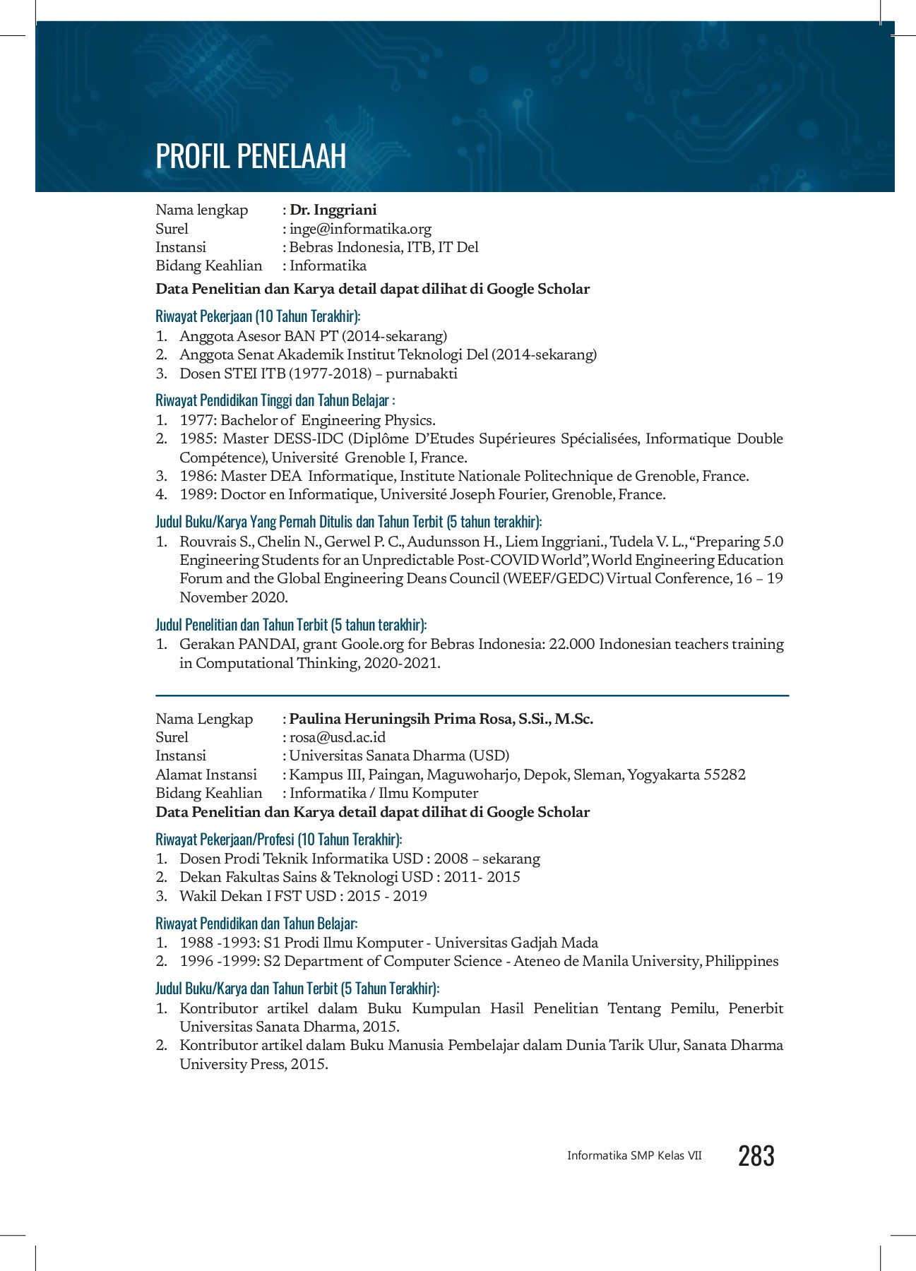 INFORMATIKA-BS-KLS VII - Ahmad Suhendi - Halaman 293 | PDF Online | PubHTML5