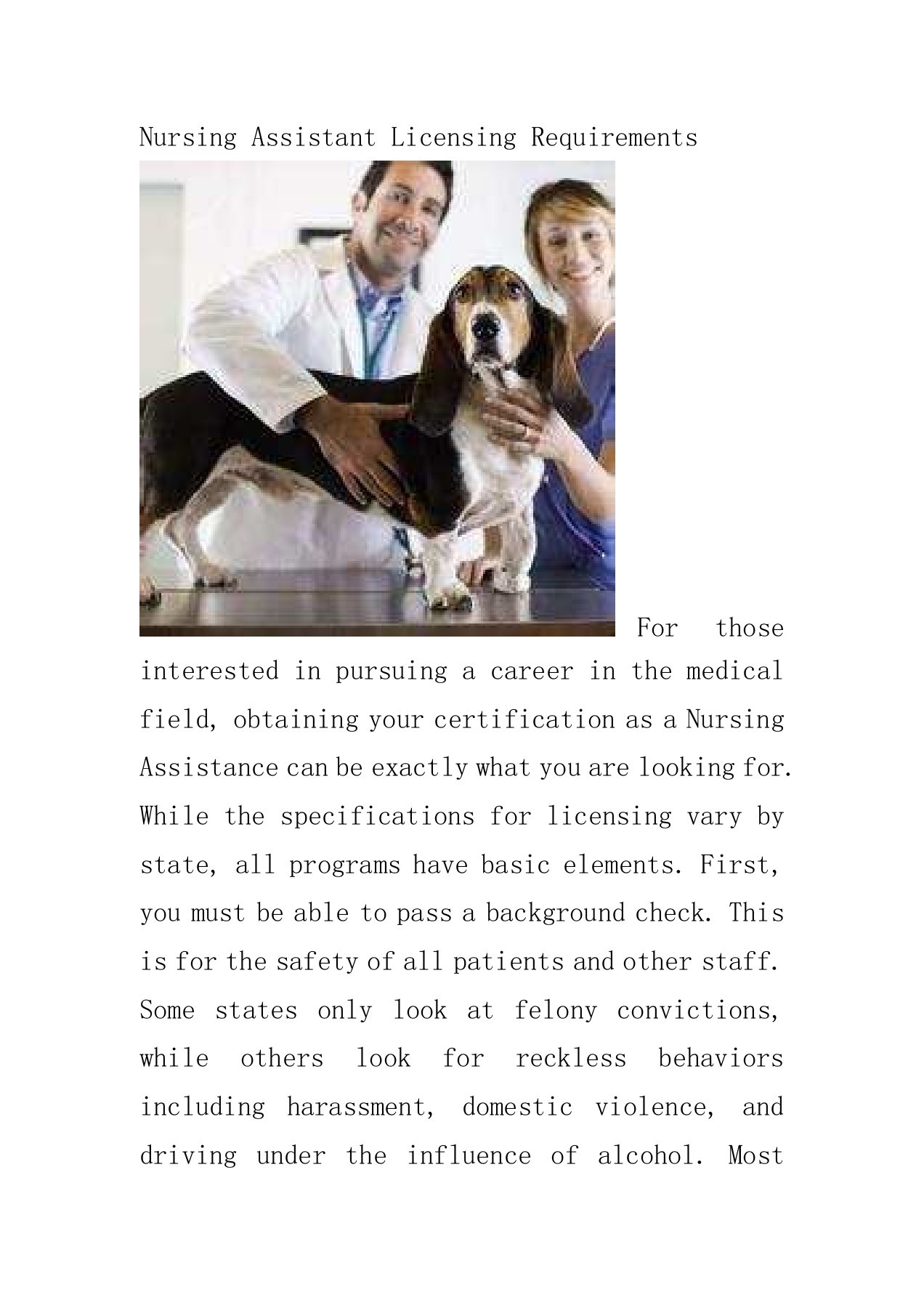 Nursing Assistant Licensing Requirements - iris - Page 1 - 5 | Flip PDF ...