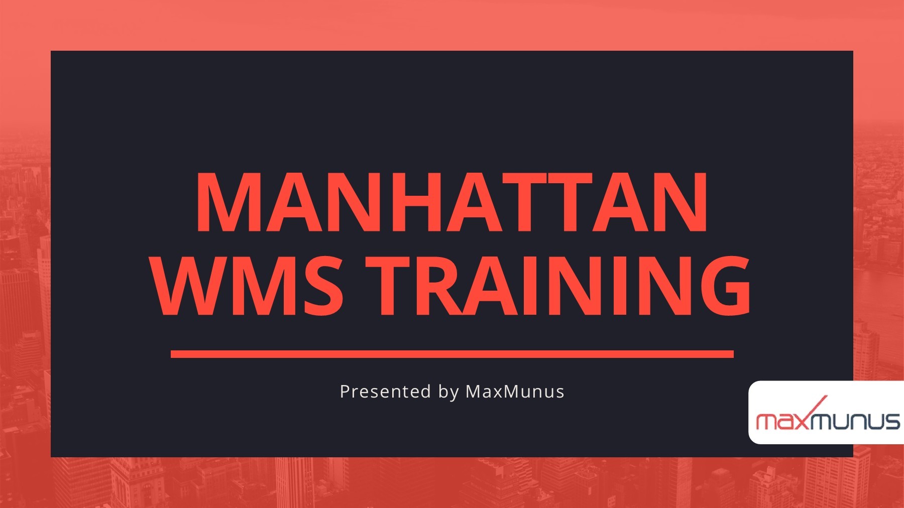 Manhattan WMS Training- MaxMunus - maxmunus - Page 1 - 7 | Flip PDF Online | PubHTML5