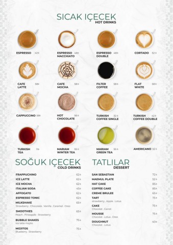 Mariam café menu_clone