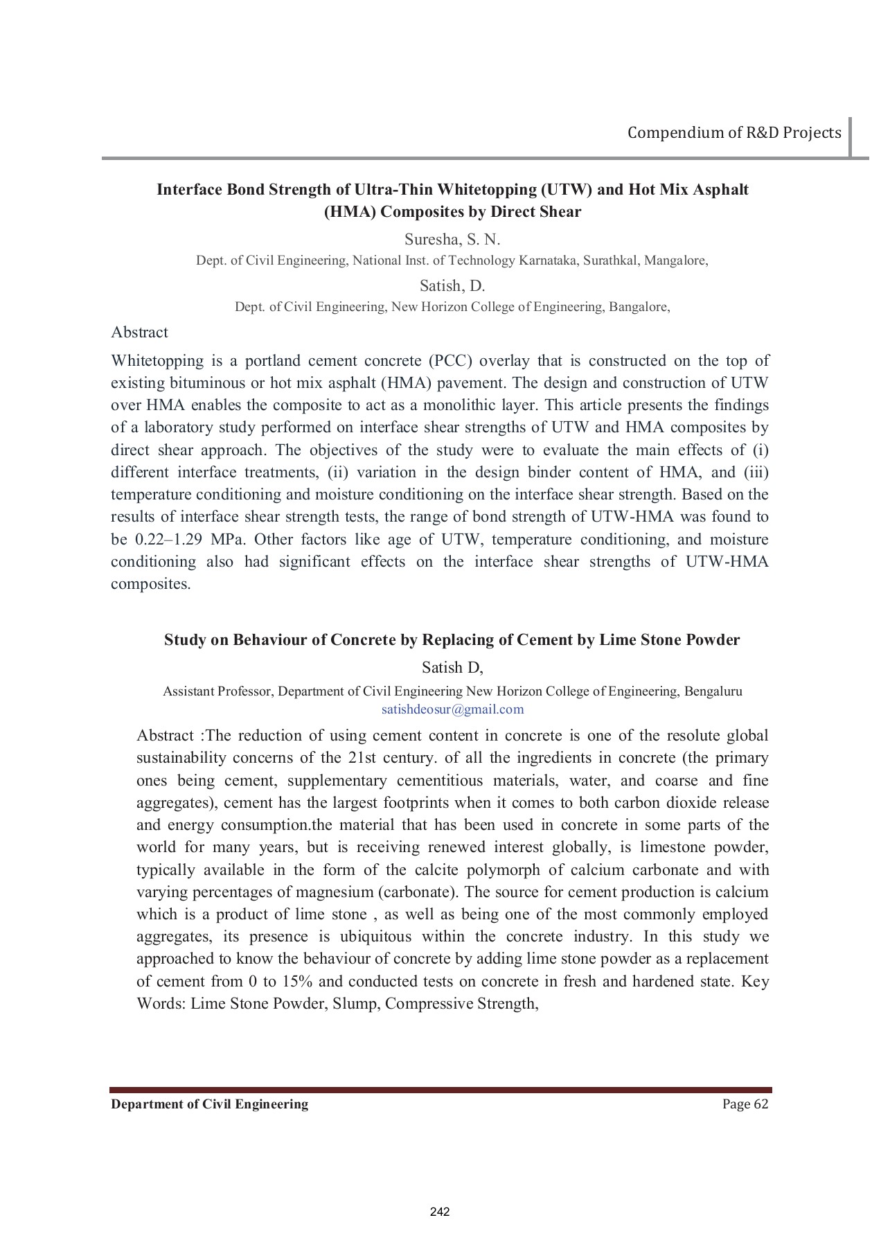NHCE - Civil Compendium of R&D Projects - GeekSpace Labs Production ...