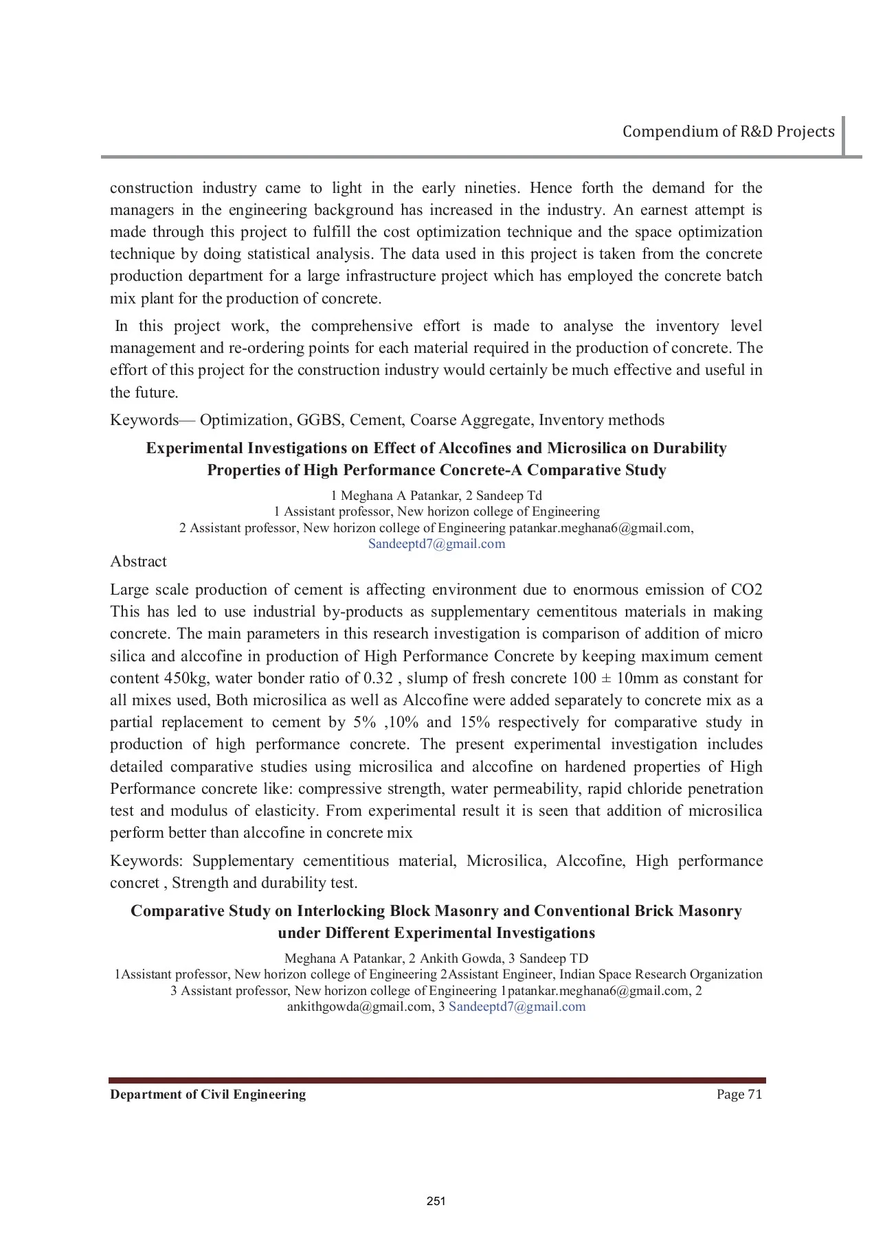 NHCE - Civil Compendium of R&D Projects - GeekSpace Labs Production ...
