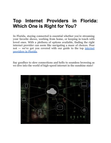 Top Internet Providers in Florida_ Which One is Right for You