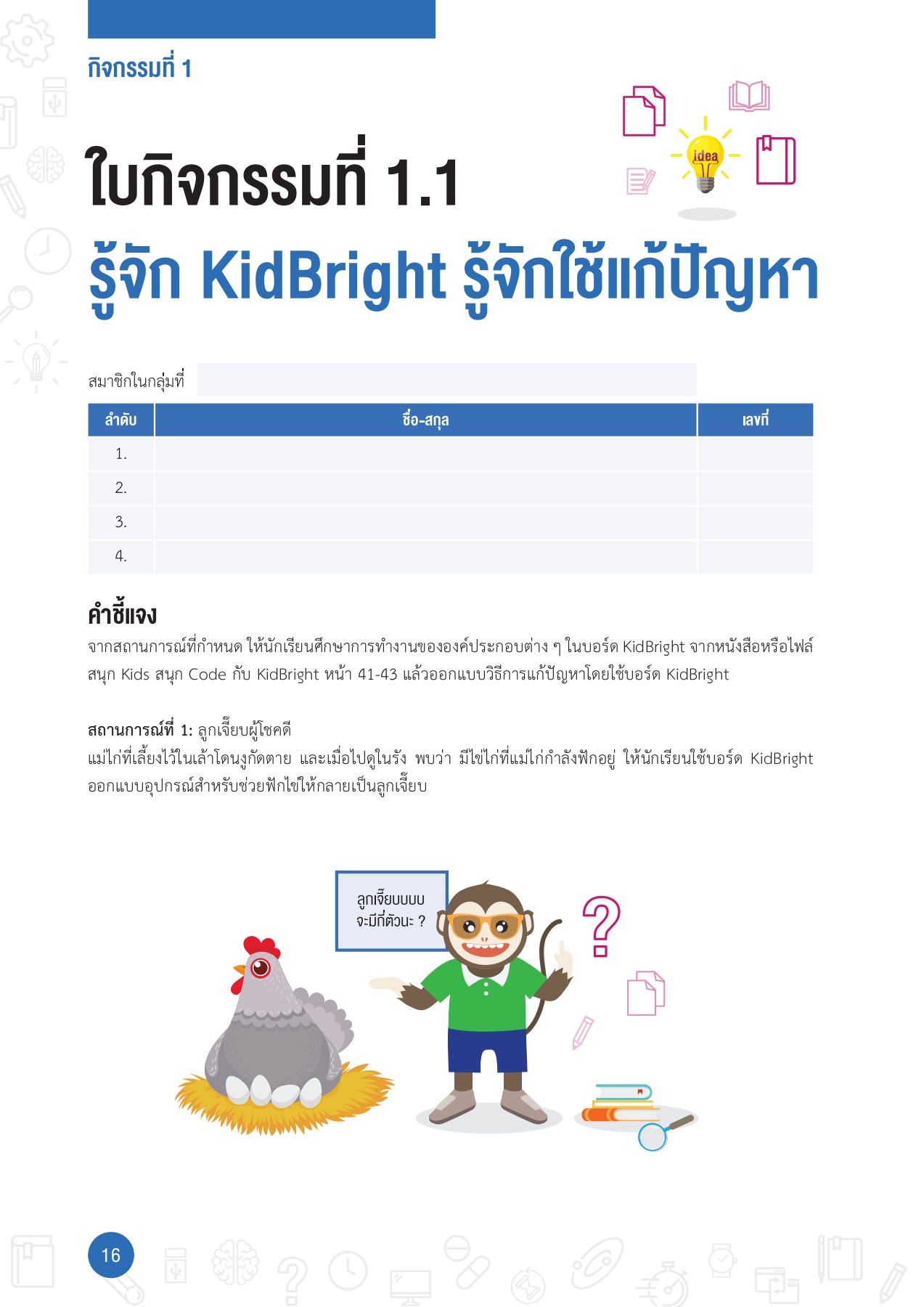 เทคโนโลยี (วิทยาการคำนวณ): Coding with KidBright ชั้นมัธยมศึกษาปีที่ 2 - สุทธิพร ศรีทอง - หน้า ...