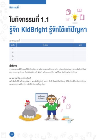เทคโนโลยี (วิทยาการคำนวณ): Coding with KidBright ชั้นมัธยมศึกษาปีที่ 2 - สุทธิพร ศรีทอง - หน้า ...